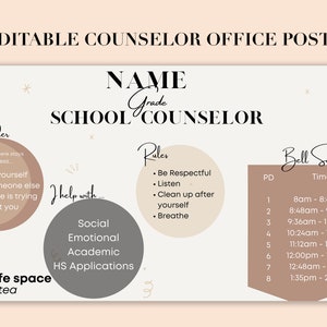 School Counselor Introduction Template - Etsy