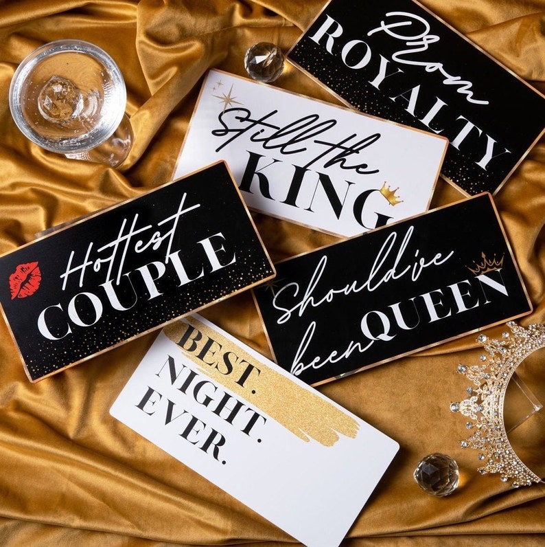 Prom Photo Booth Props 9 Piece both Sides - Etsy