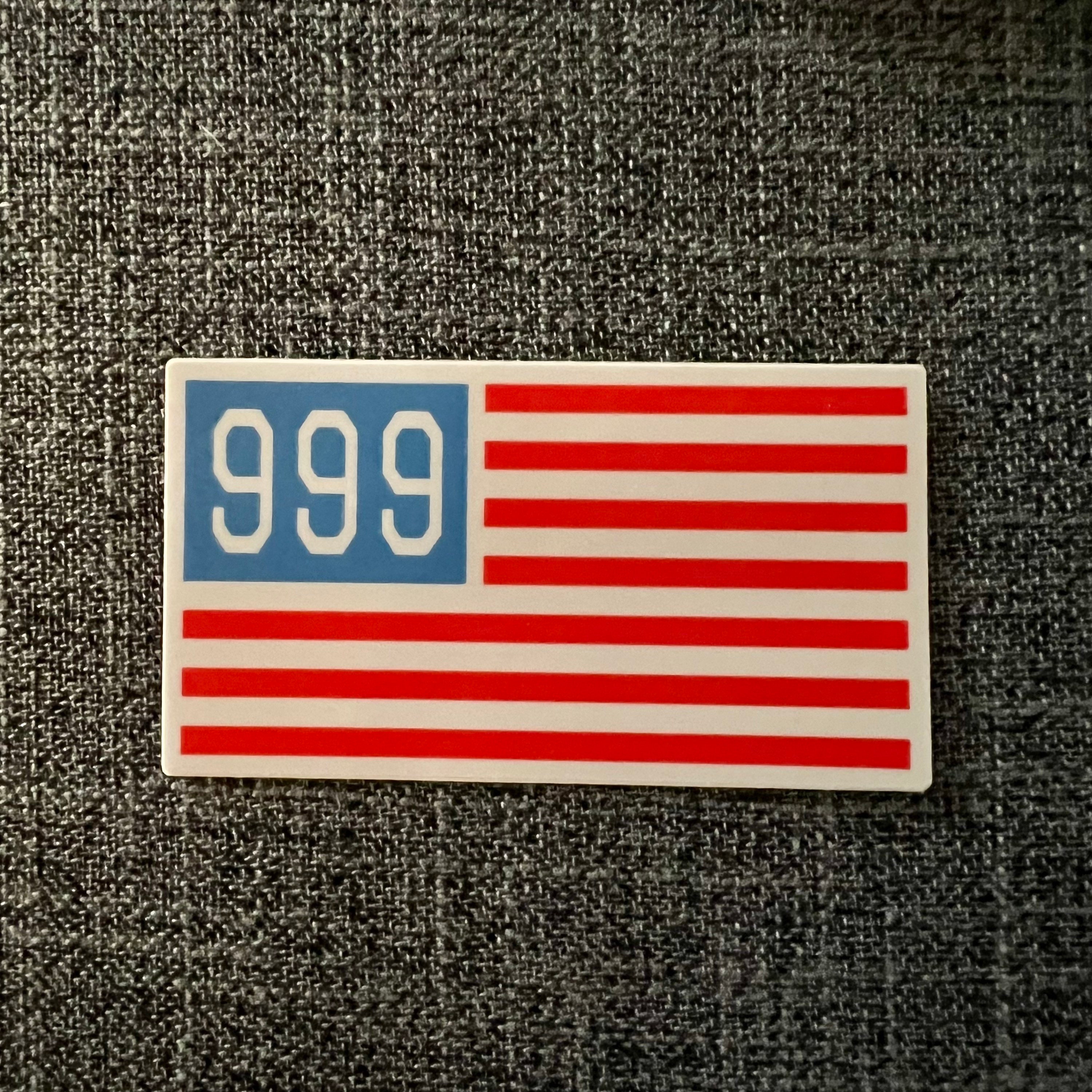 999 Flag Vinyl Sticker - Etsy