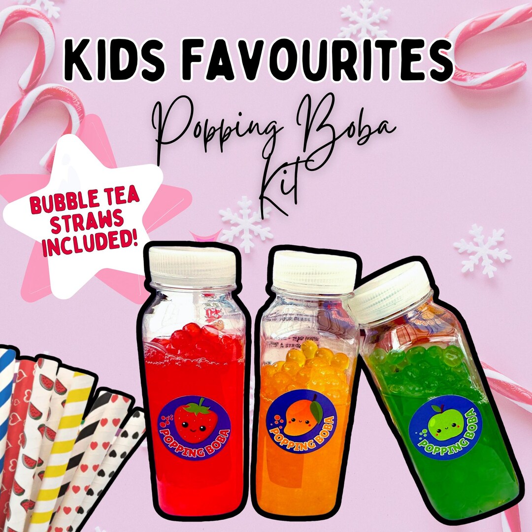 Popping Boba Kit - DIY Bubble Tea Gift Set for Christmas - Fun Family ...