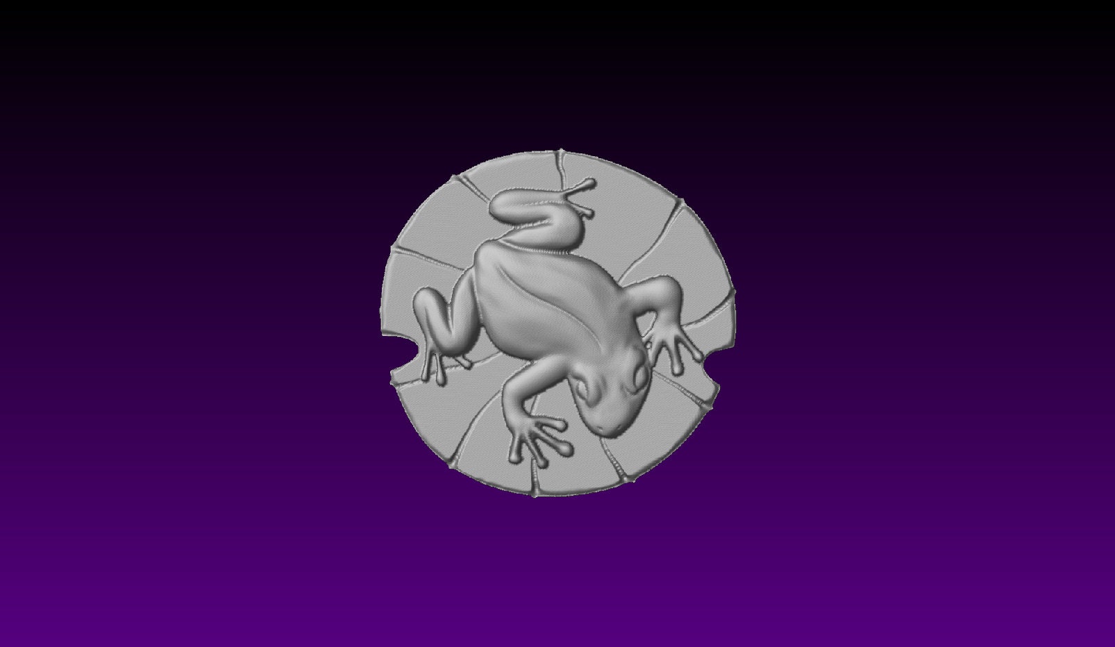 Frog on Lilypad 3D Digital .STL File for CNC - Aspire and Vectric ...