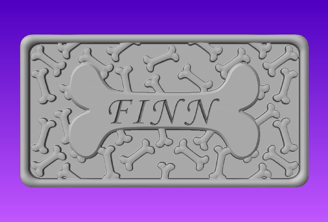 Dog Bone Sign Template - 3D Digital .STL File(s) for CNC - Etsy