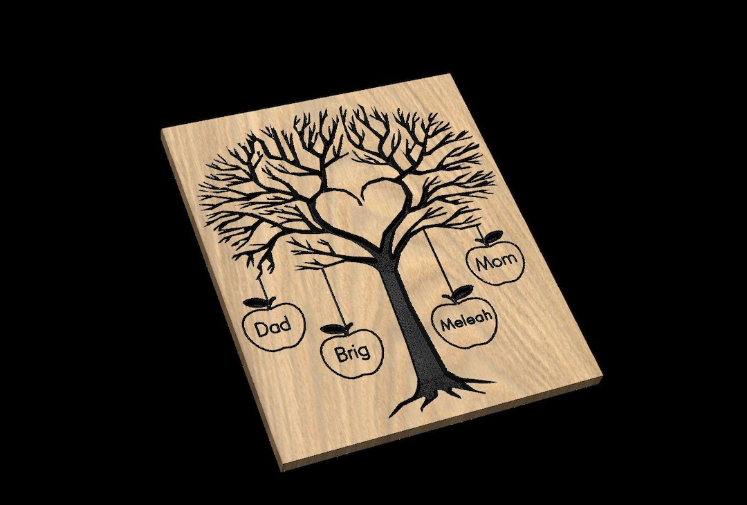 2D CNC Digital File Download - Family Tree - Etsy