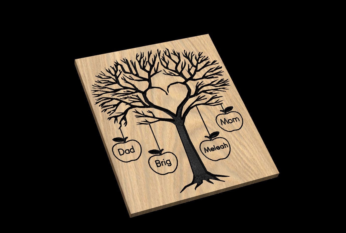 2D CNC Digital File Download - Family Tree - Etsy
