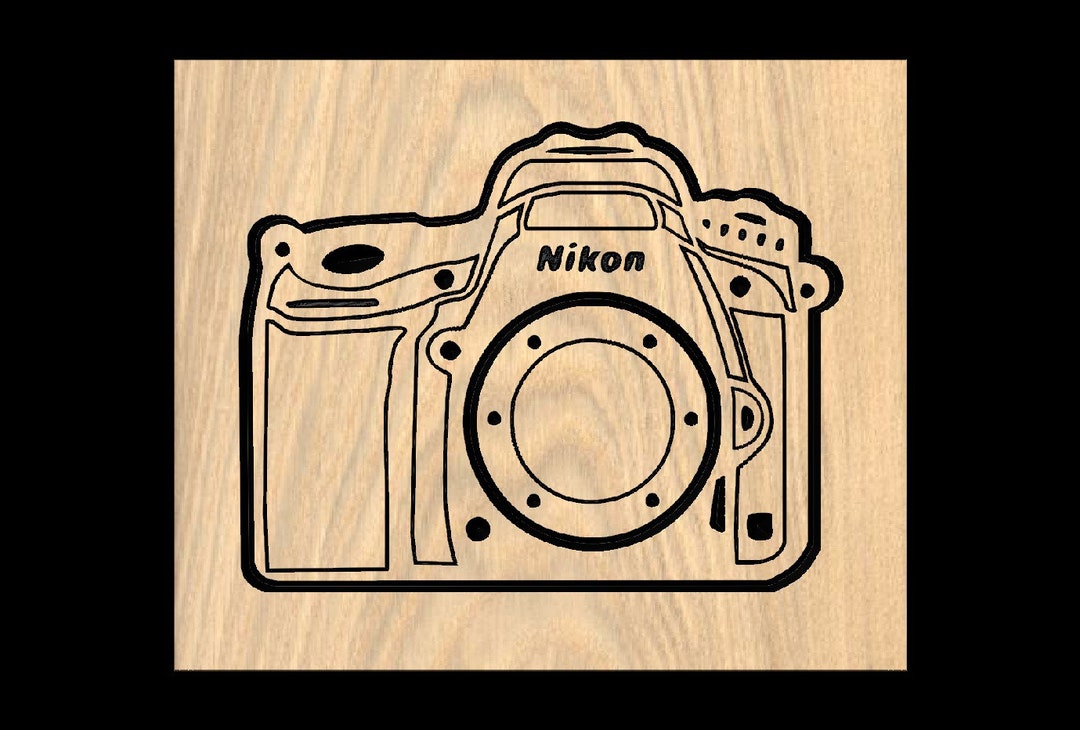2D CNC Digital File Download - Nikon Camera - Aspire | Vectric - Etsy