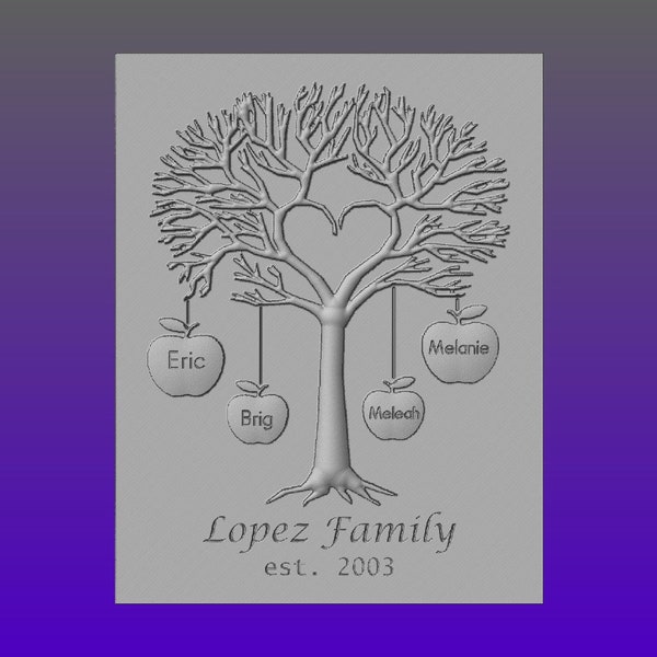 Family Tree Cnc File - Etsy