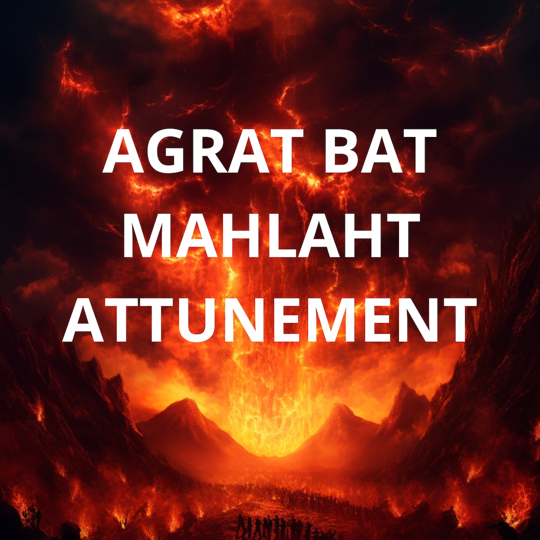 Agrat Bat Mahlaht Ashan Attunement - Etsy