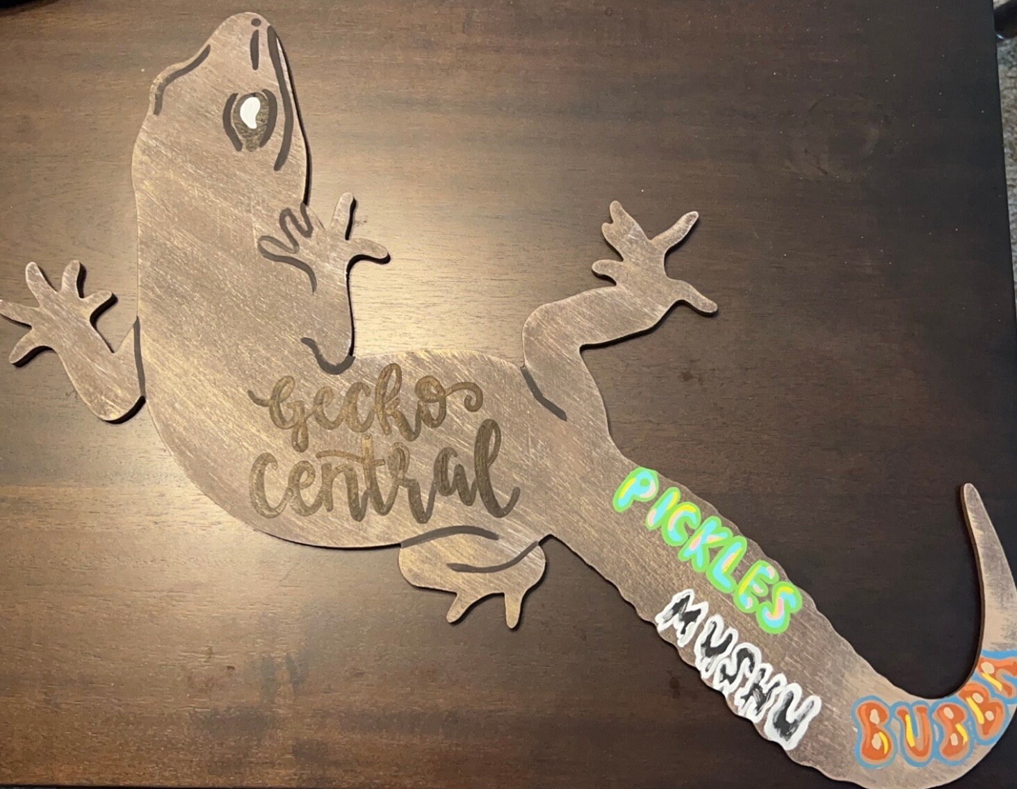 Wood Leopard Gecko Sign - Etsy
