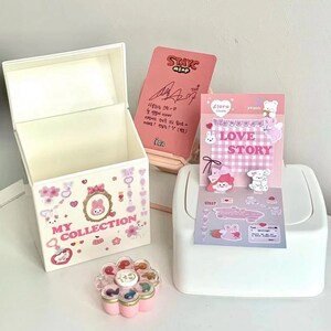 White Kpop Photocard Storage Box - Etsy