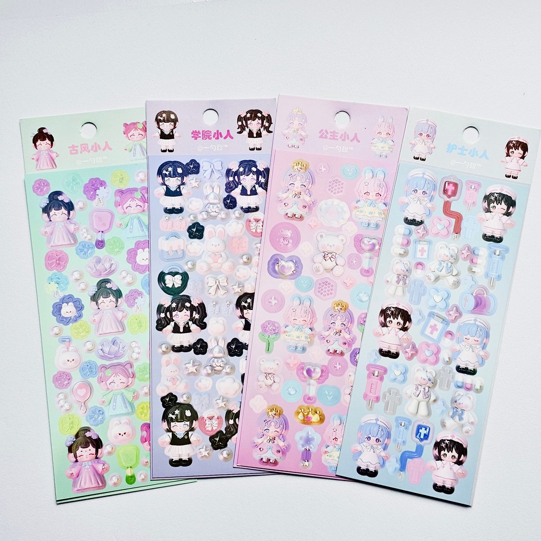 Kpop Polco Deco Stickers "sweet Girl" Sticker - 1 PC | Kawaii Cute Kpop ...