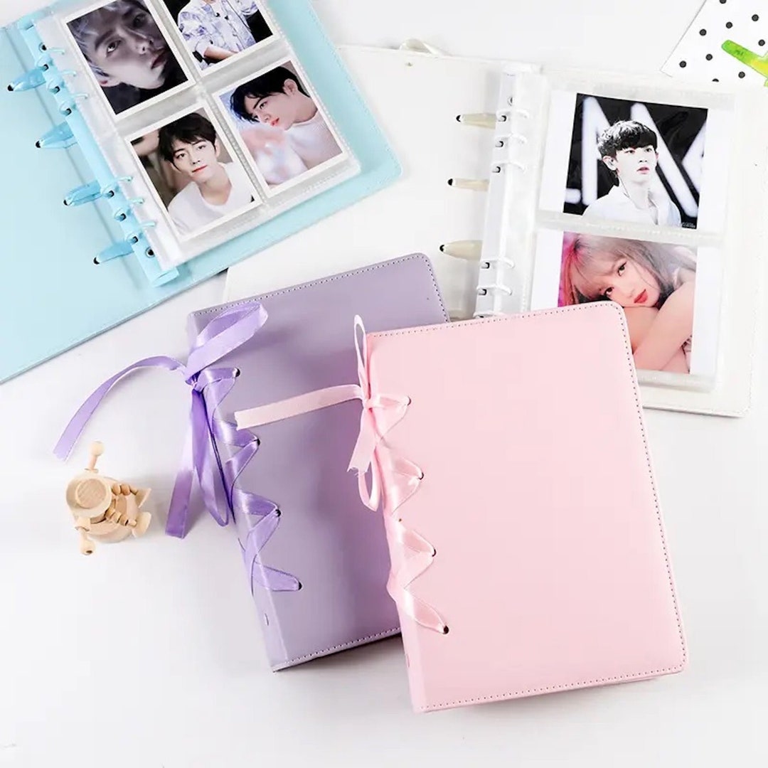 Ribbon Leather A5 Photocard Binder Kpop Collecting Collection Pvc Free ...