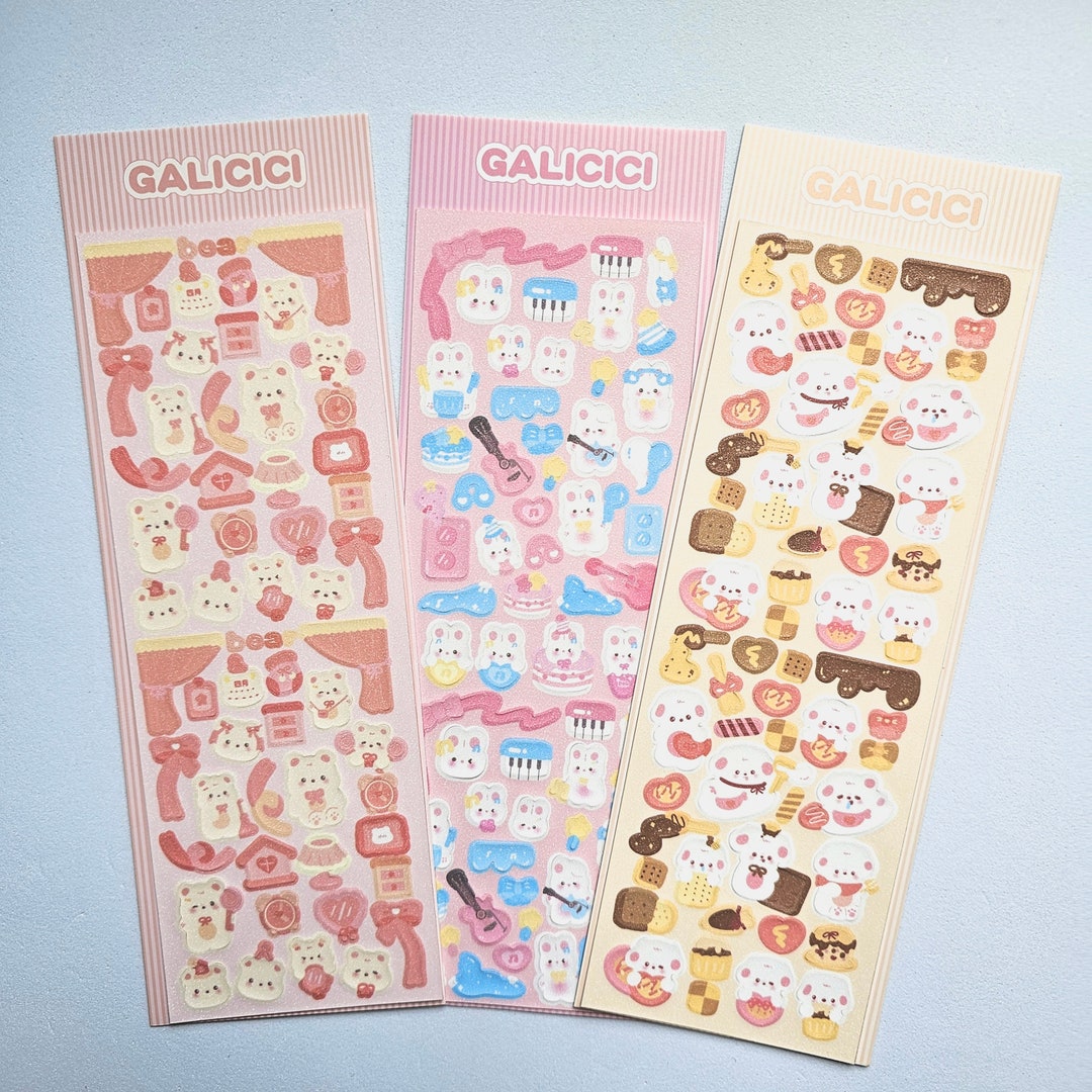 Kpop Polco Deco Stickers "galici Bear" - 1 PC - Etsy