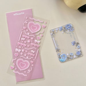 Big Pearl Heart Sticker 1 PC - Etsy