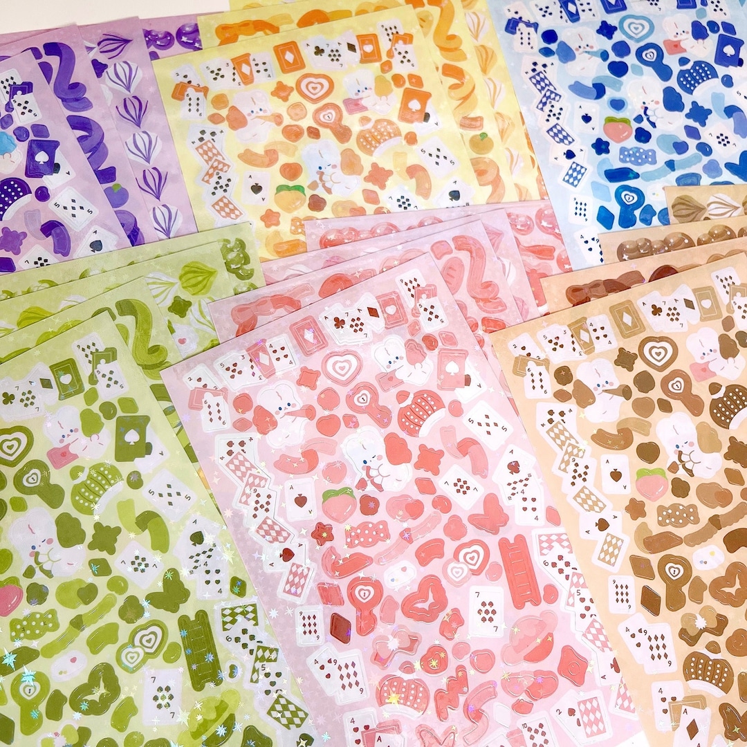 Kpop Polco Deco Stickers "4pc Bunny" - 4 PCS - Etsy