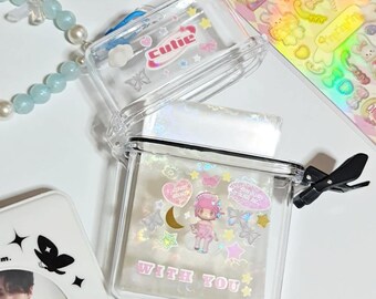 Custom Decoden Toploader Kpop Decorated Toploader Creamglue - Etsy