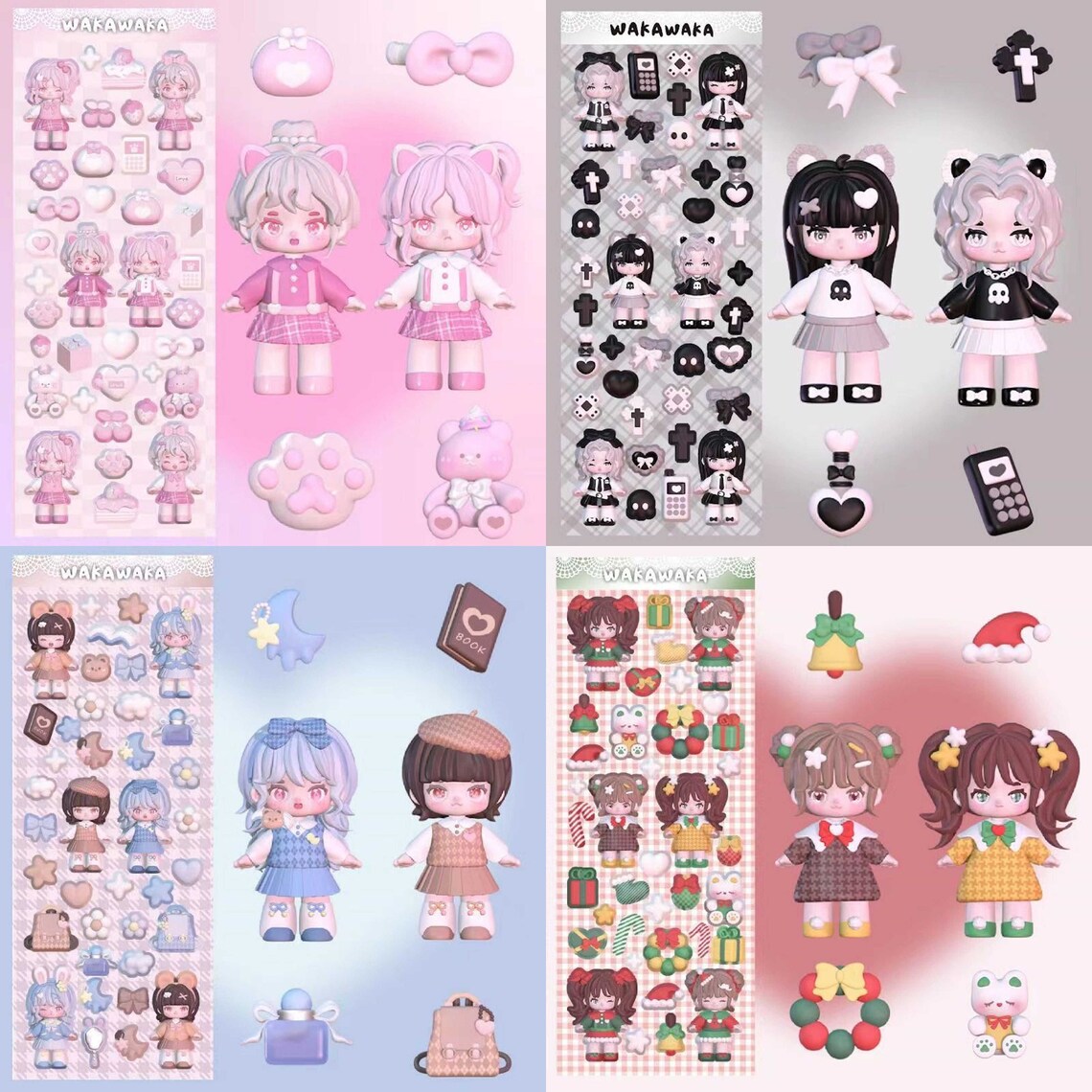 Kpop Polco Deco Stickers "waka Girl" Sticker - 1 PC | Kawaii Cute Kpop ...