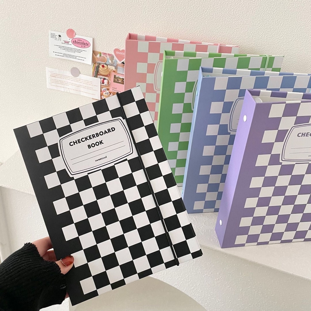 Checkerboard Book A5 Photocard Binder Kpop Collecting - Etsy