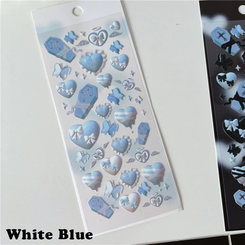 Kpop Polco Deco Stickers goth Heart Sticker 1 PC - Etsy