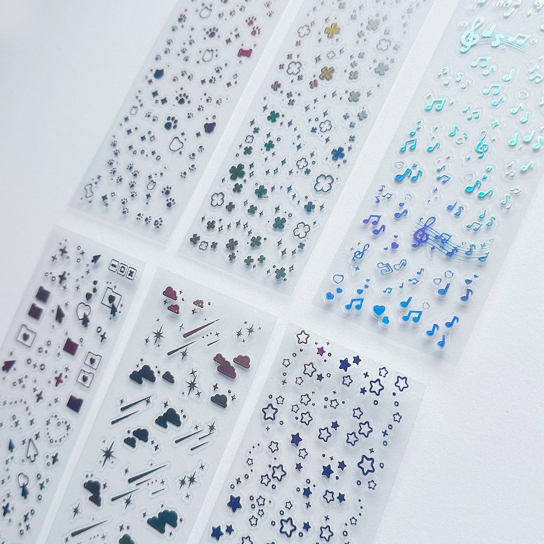 Kpop Polco Deco Stickers "silver Clear" Sticker - 1 PC | Kawaii Cute ...