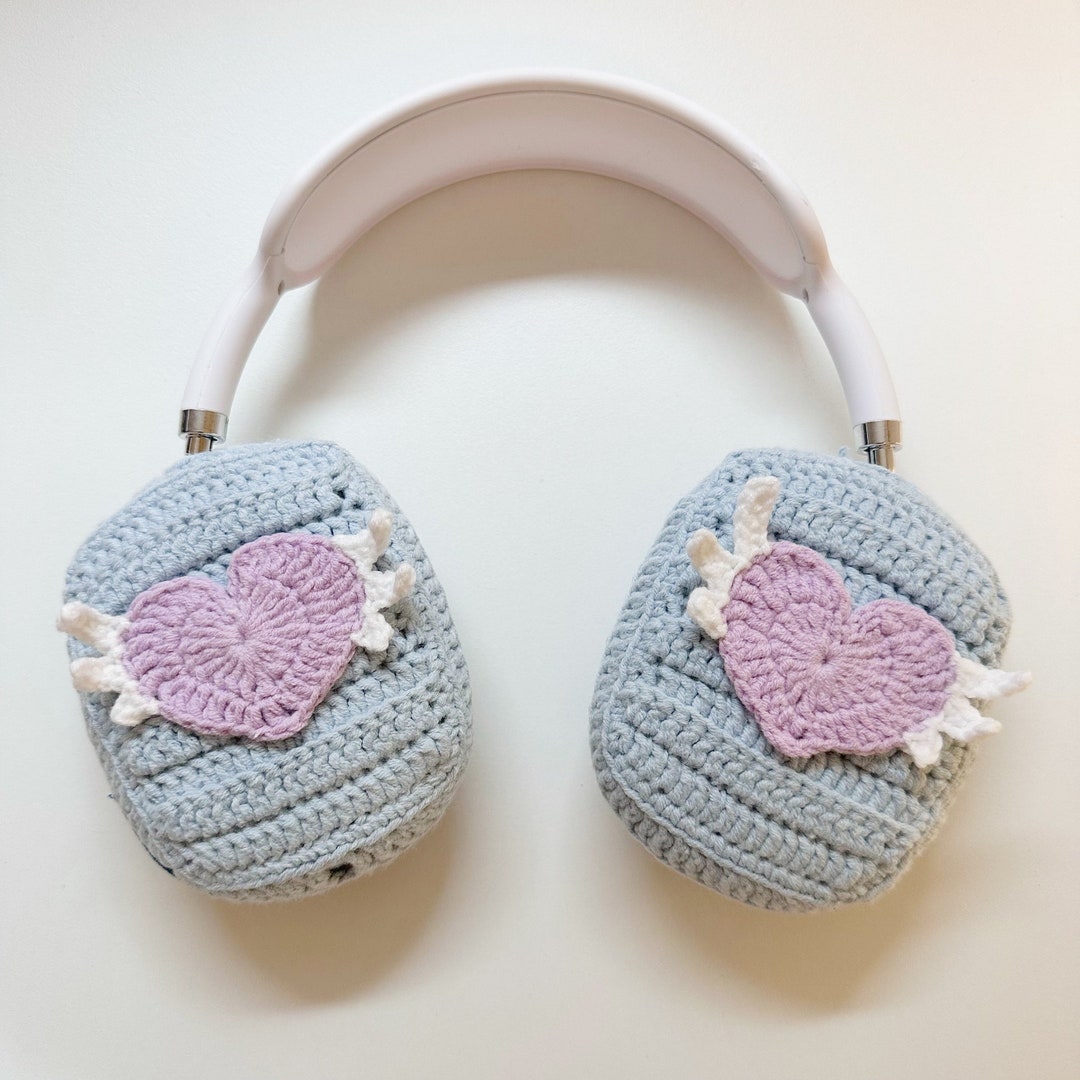 AIRIES AirPod Max Crochet Cover - Angel Heart | Handmade Custom ...