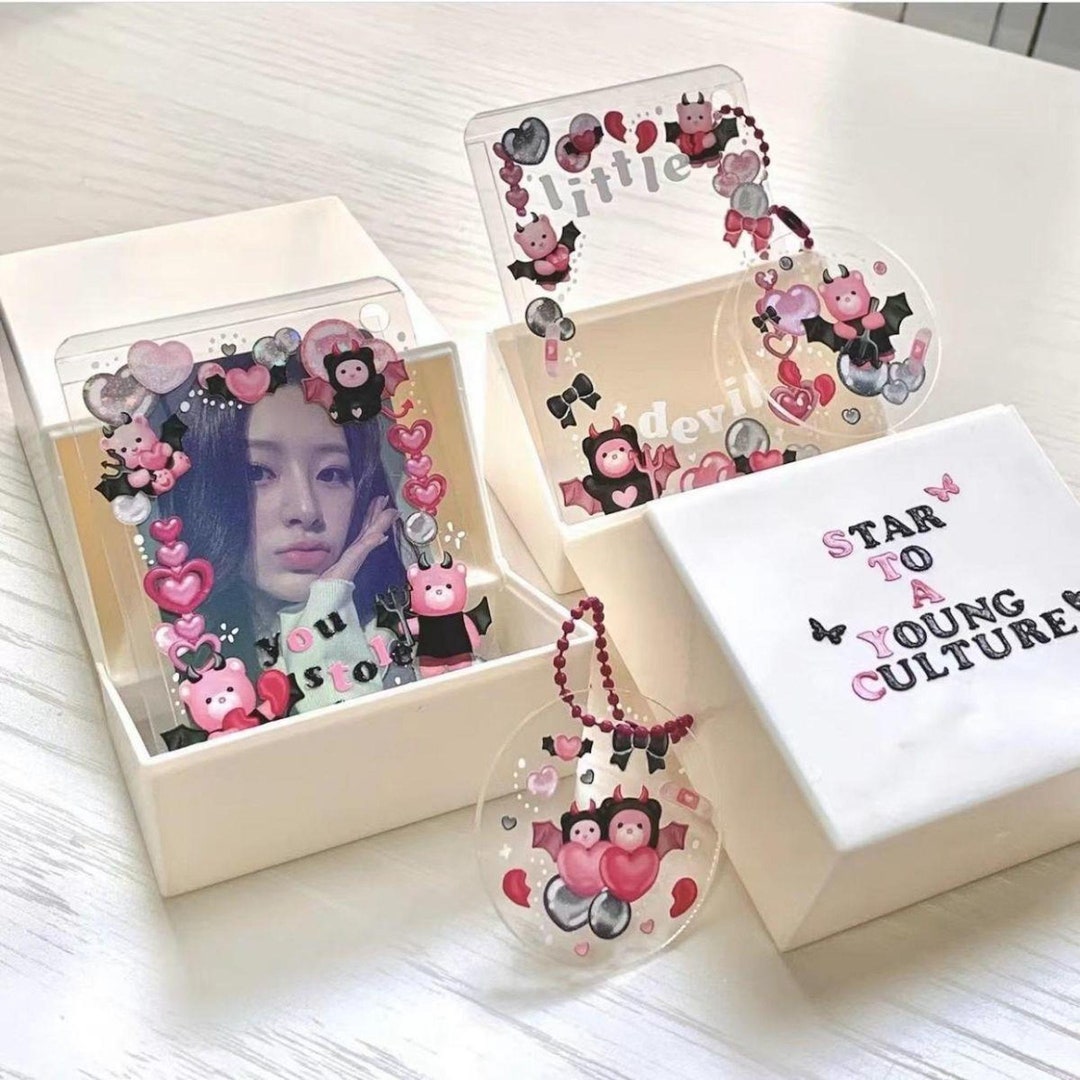 White Kpop Photocard Storage Box - Etsy