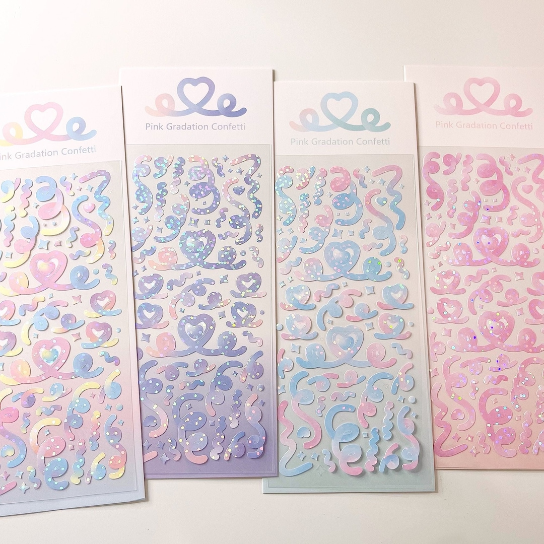 Kpop Polco Deco Stickers gradation Confetti 1 PC - Etsy