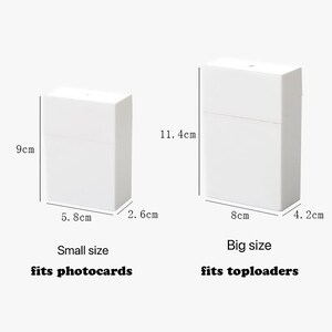 White Kpop Photocard Storage Box - Etsy