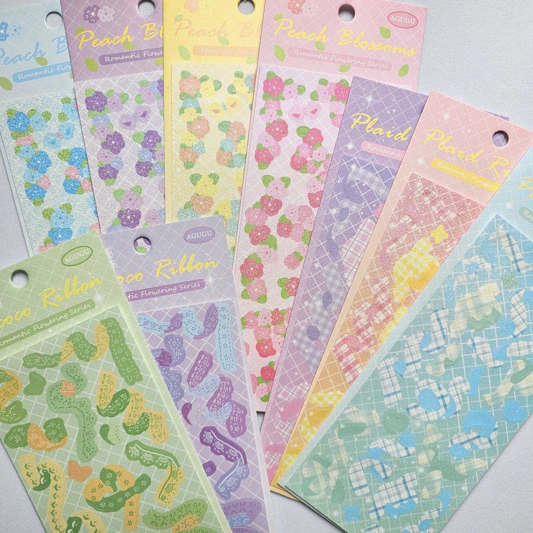 Kpop Polco Deco Stickers "romantic Flowering Series" - 1 PC | Kawaii ...