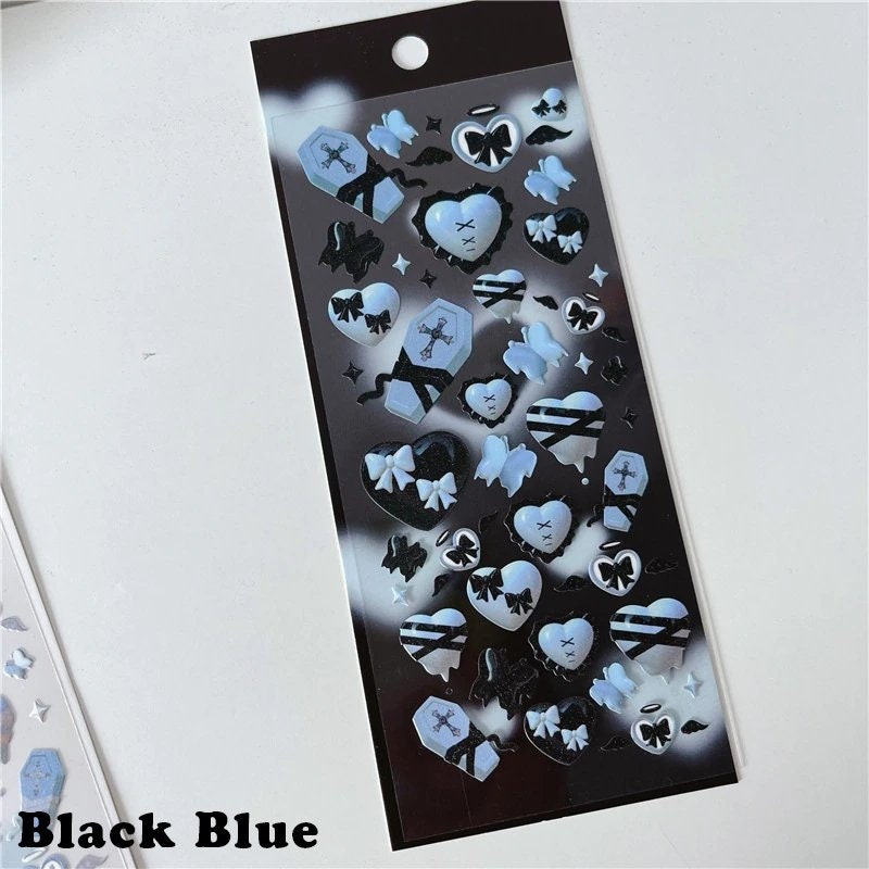 Kpop Polco Deco Stickers goth Heart Sticker 1 PC - Etsy