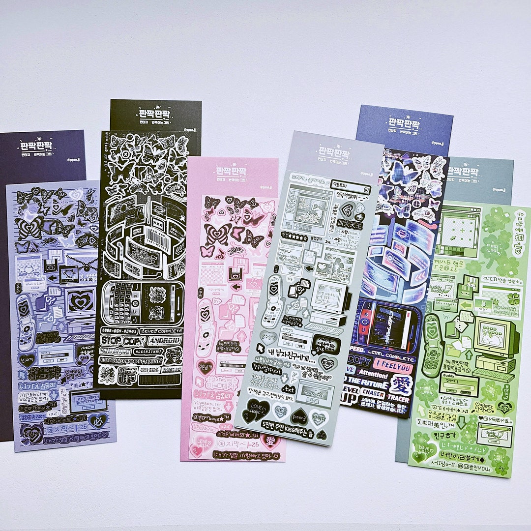 Kpop Polco Deco Stickers "retro Korean" - 1 PC | Kawaii Cute Kpop ...