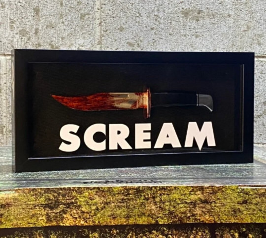 Scream Movie Knife Ghostface Killer Mask Buck Prop Display - Etsy