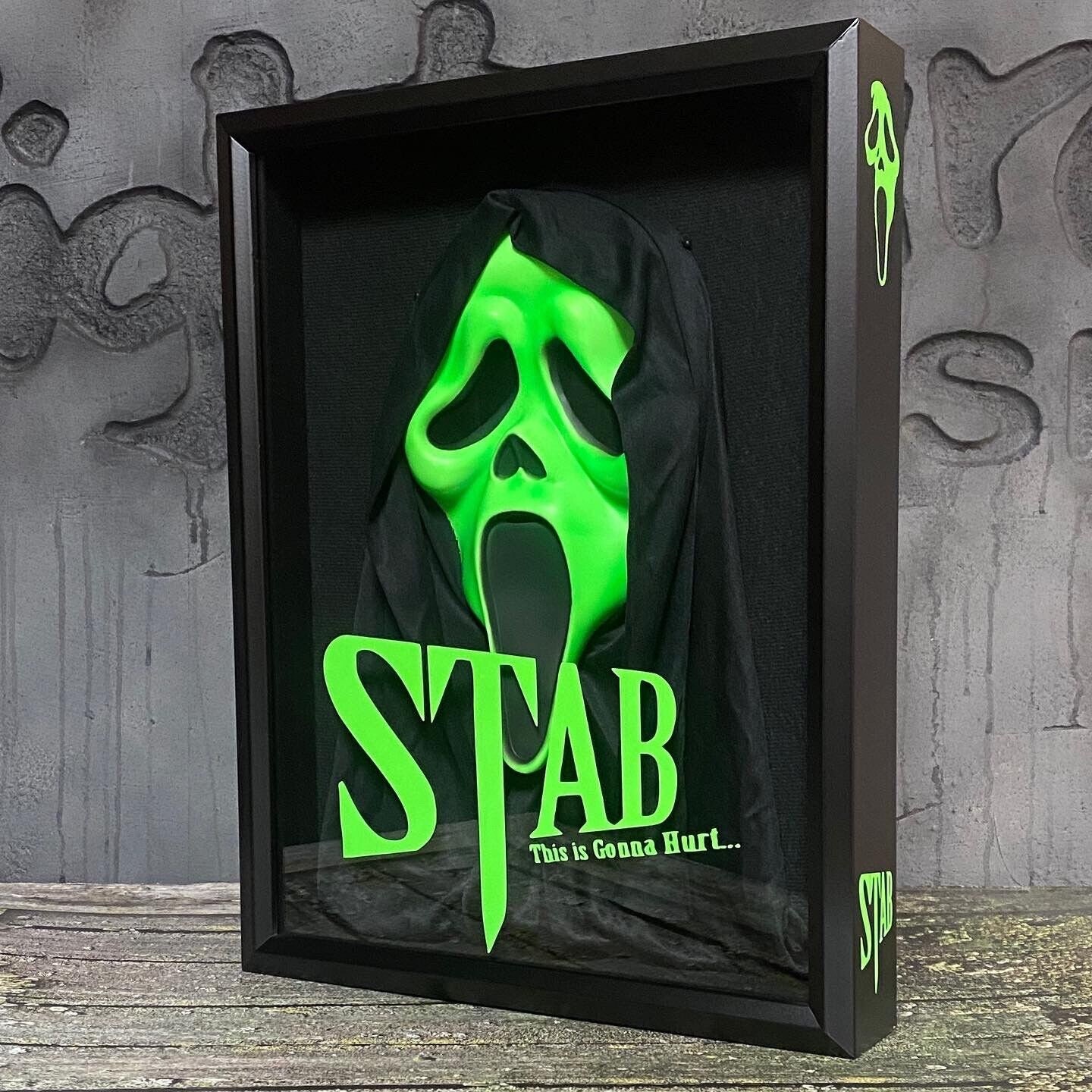 Scream Stab Movie Ghostface Mask Display Shadow Box Horror - Etsy