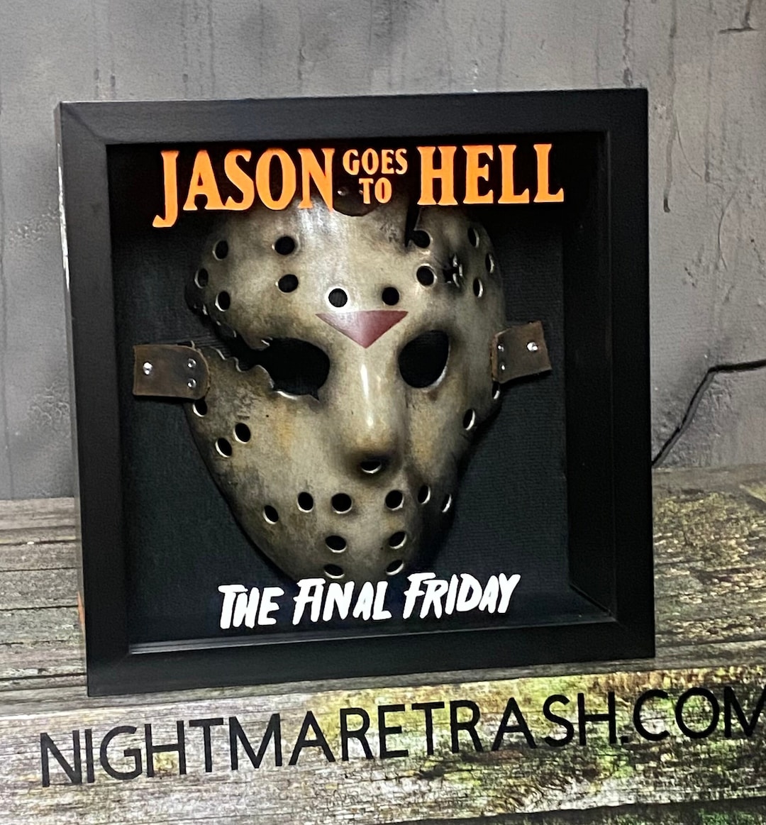 Jason Goes to Hell Jason Voorhees Mask Display Case Friday the - Etsy