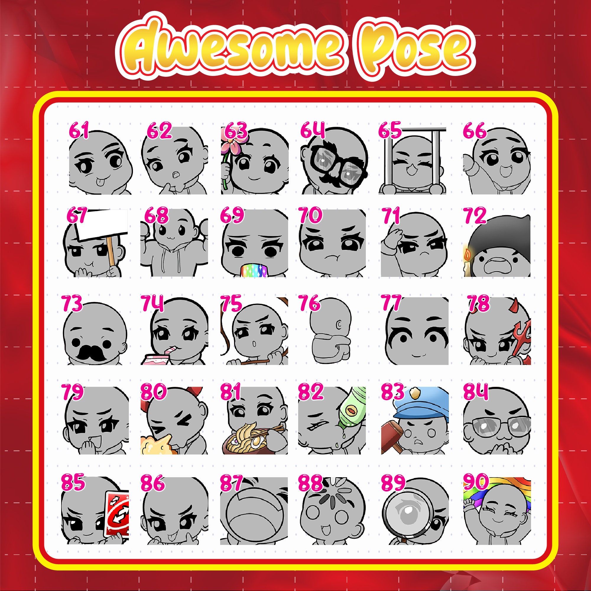 Custom Emotes Chibi Twitch Emotes Pack Vtuber Emotes Emotes - Etsy Portugal