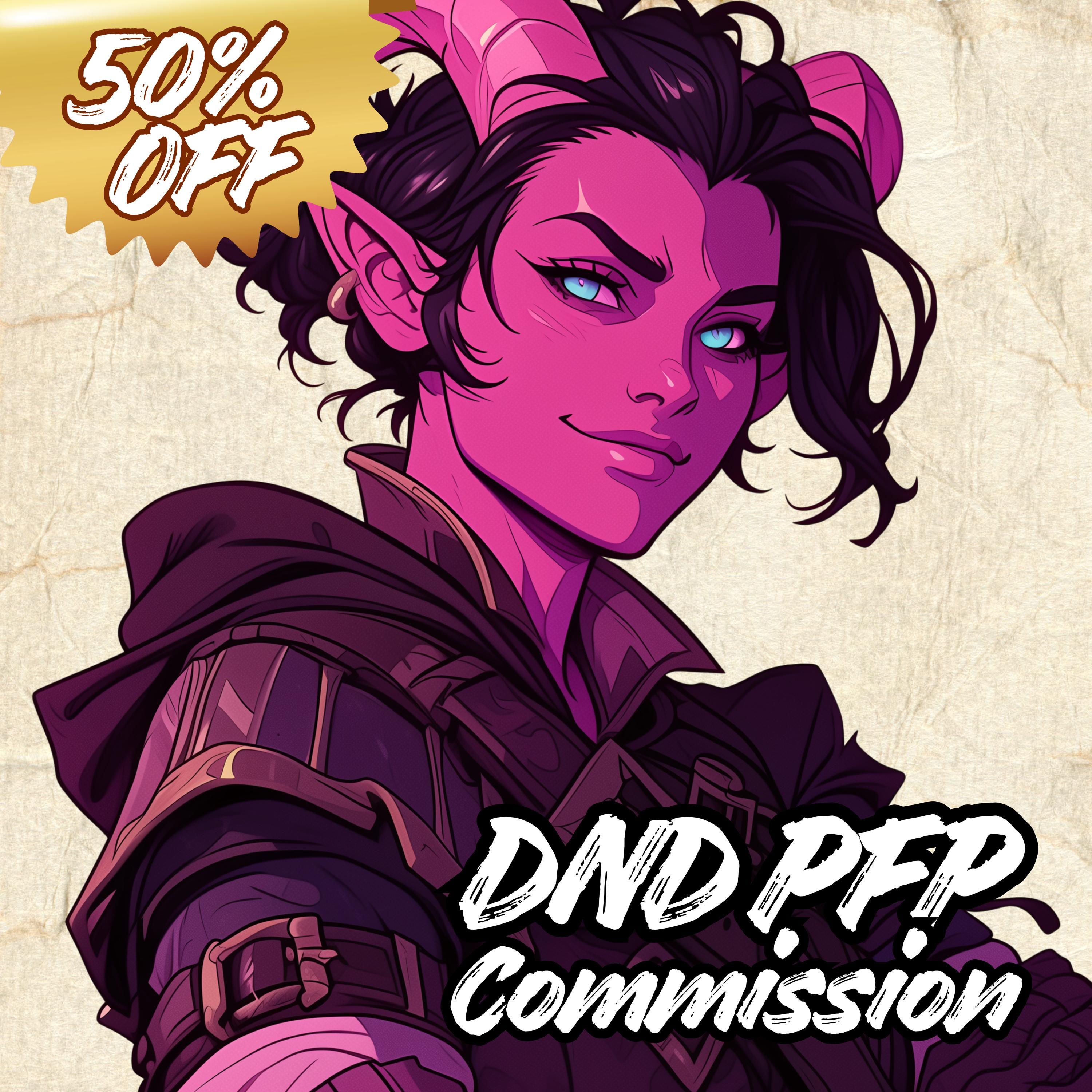 Custom Dnd PFP Commission | Dungeons and Dragons Character Illustration ...