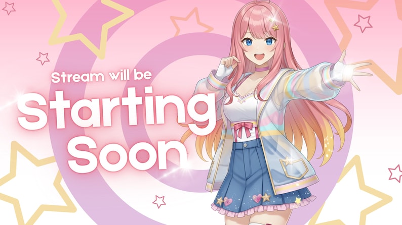 Custom Animated Twitch Stream Screen | Starting Soon, BRB, Ending - Etsy