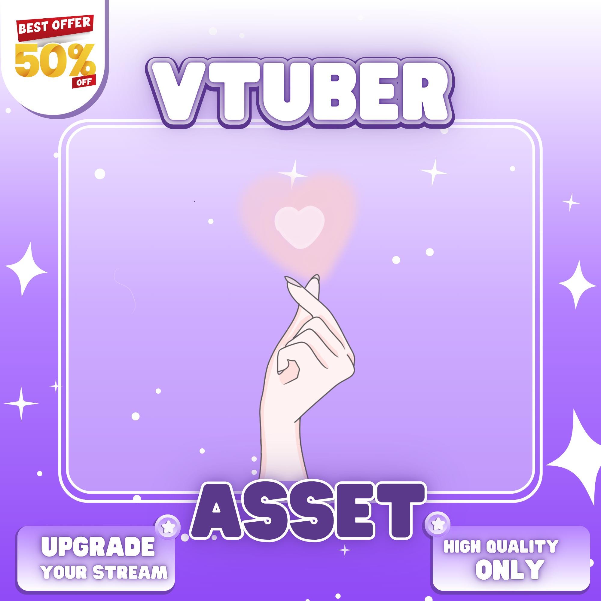 Vtuber Heart Hands PNG Asset | Skintones, Layerable (digital Assets ...
