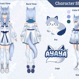Character Reference Sheet / Vtuber Reference Sheet / Anime Reference ...