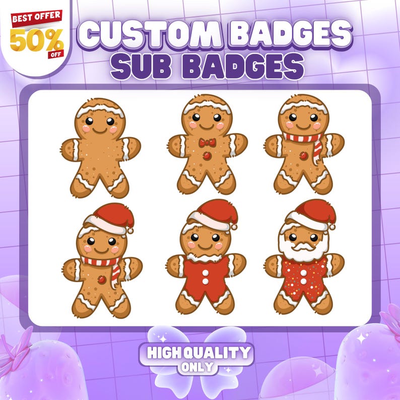 Custom Vtuber Sub Badges | Twitch Emotes, Animals, Anime - Etsy