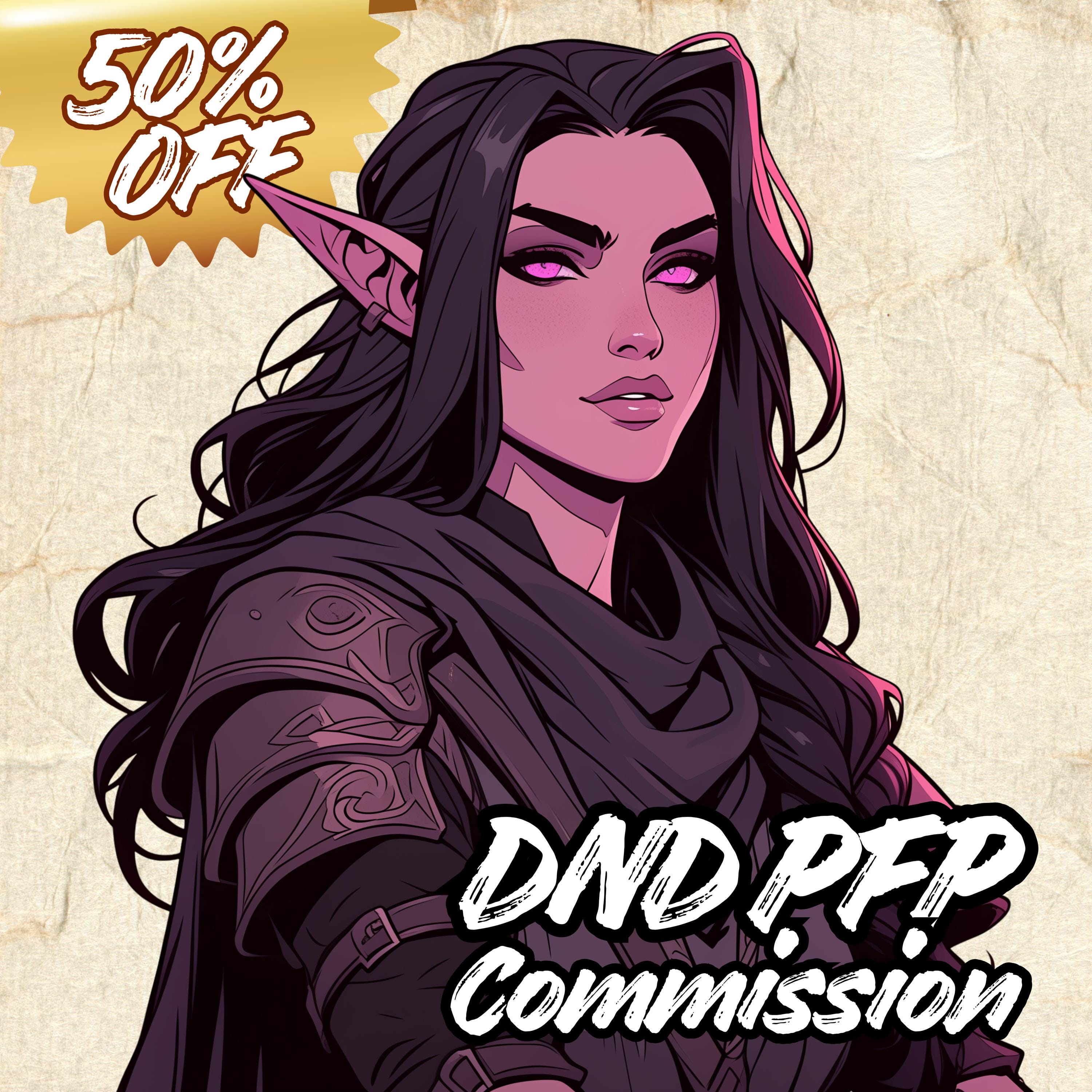 Custom Dnd PFP Commission | Dungeons and Dragons Character Illustration ...