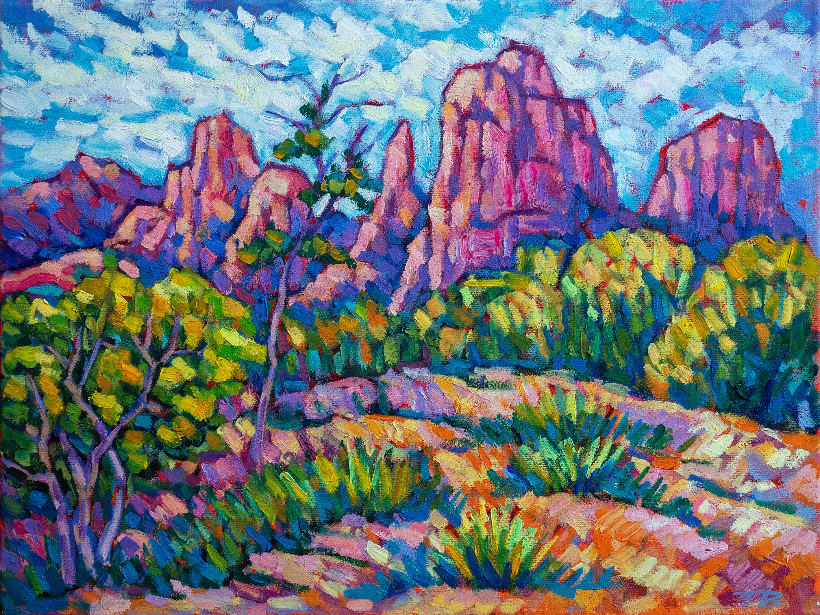 Arizona Landscape Impressionist Painting Landscape Painting - Etsy