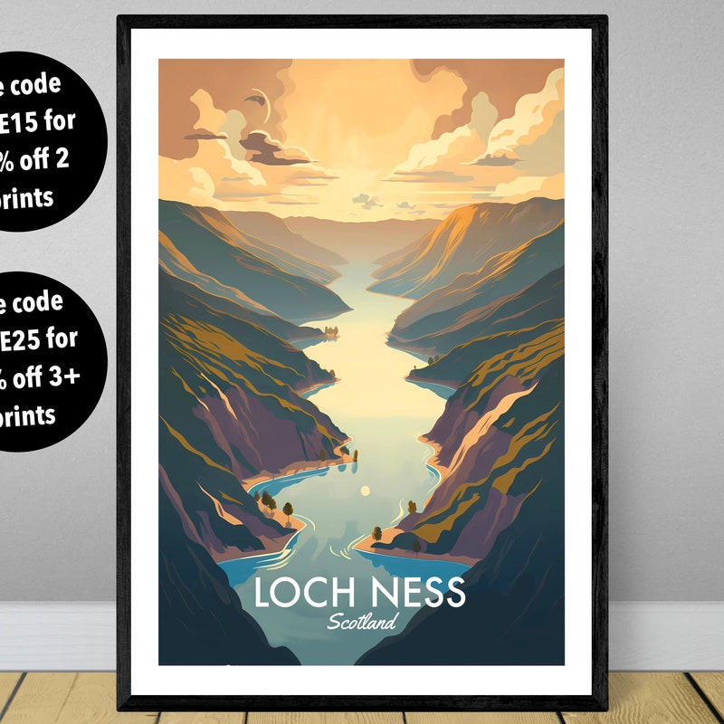 Loch Ness Poster - Etsy
