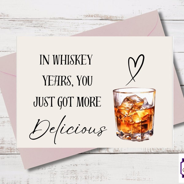 Whiskey Card - Etsy