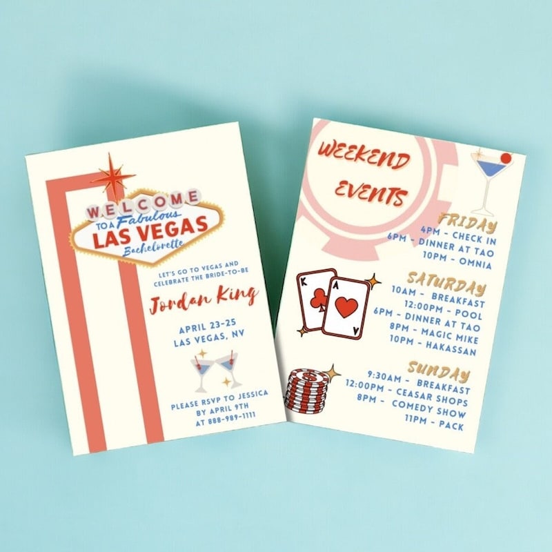 Las Vegas Invitation - Etsy