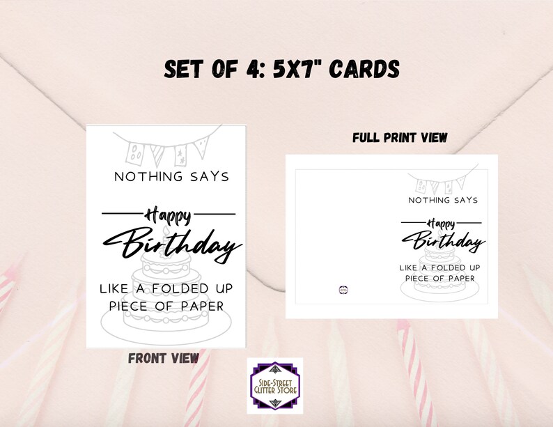 Funny Birthday Card Printable 5x7 Hilarious Happy Birthday Share ...