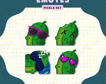 Pickle Twitch Emotes - Etsy
