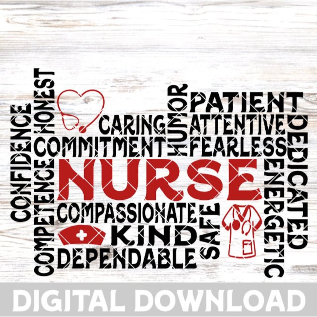 Nurse Collage Word Art | Career Designs | Digital Download ...