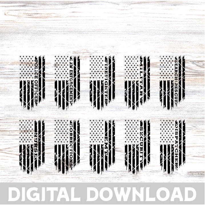 Thin Line Support Flag Bundle | First Responder | Police | Firefighter ...