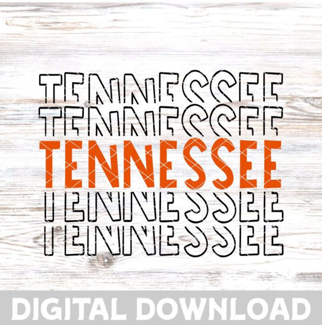 Tennessee Stacked Word Art | Digital Download | Personalize Any Gift ...