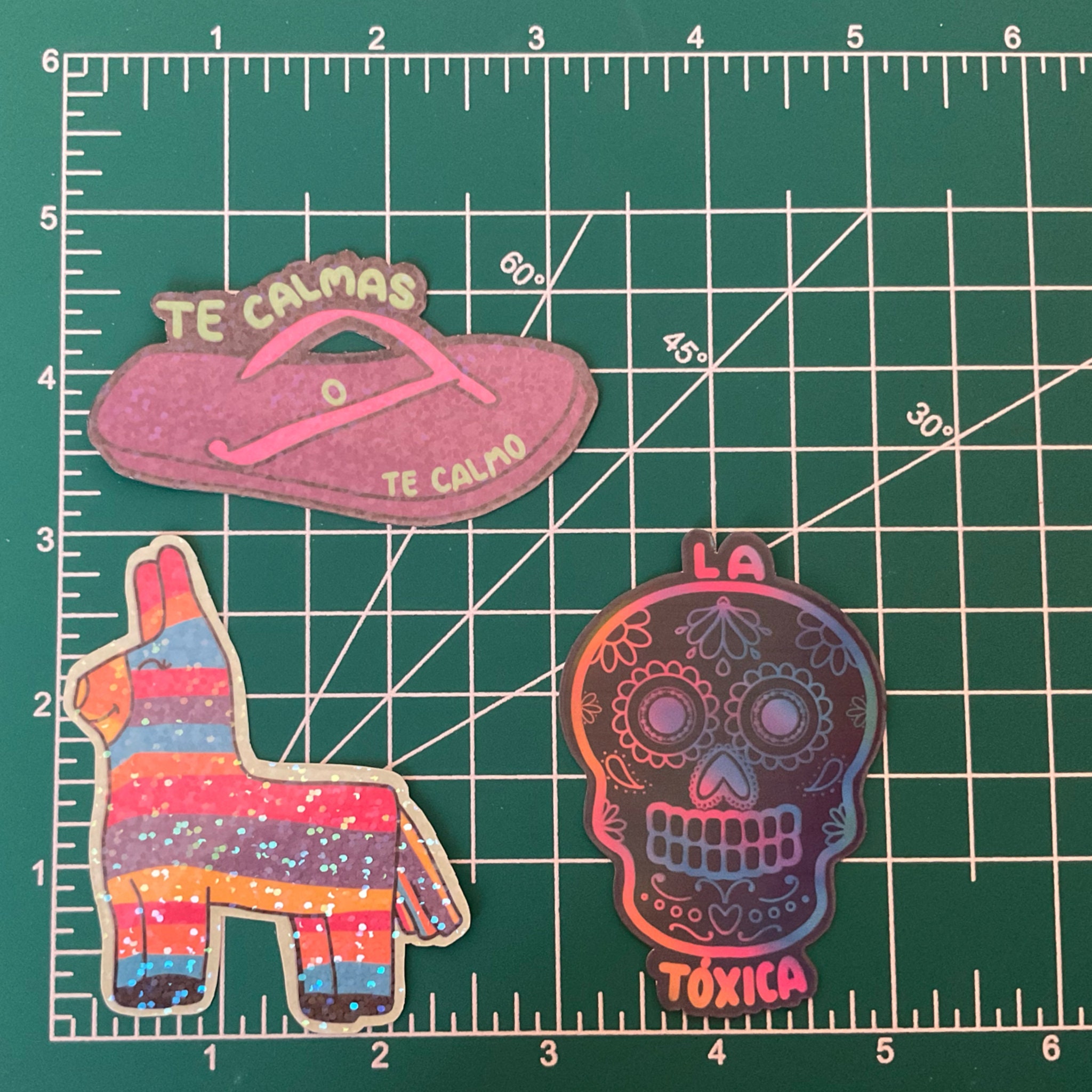 La Toxica, La Chancla and Piñata Holo Sticker Pack /latino Sticker ...
